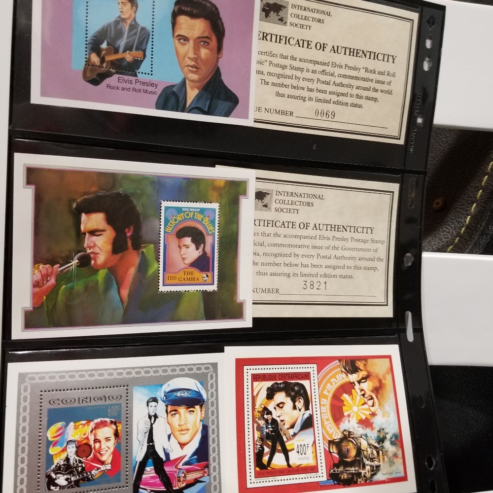 Set Of 7 Elvis Stamps - Gem